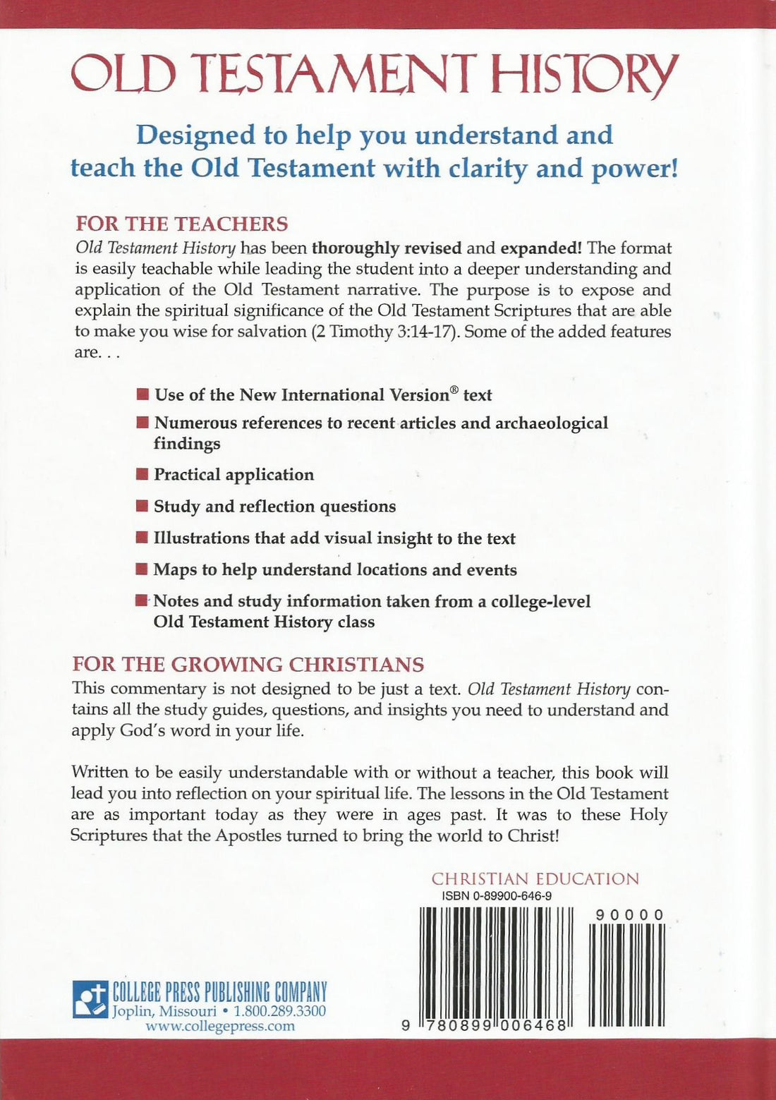 Old Testament History: An Overview of Sacred History & Truth – CollegePress